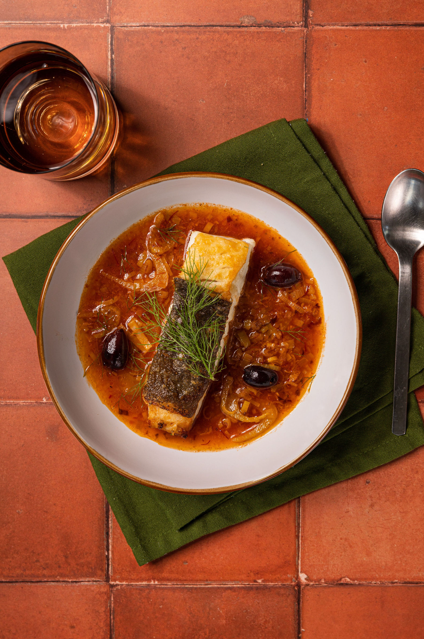 Crispy Skinned Halibut in Orange Saffron Scented Broth – GoodFish Seafood